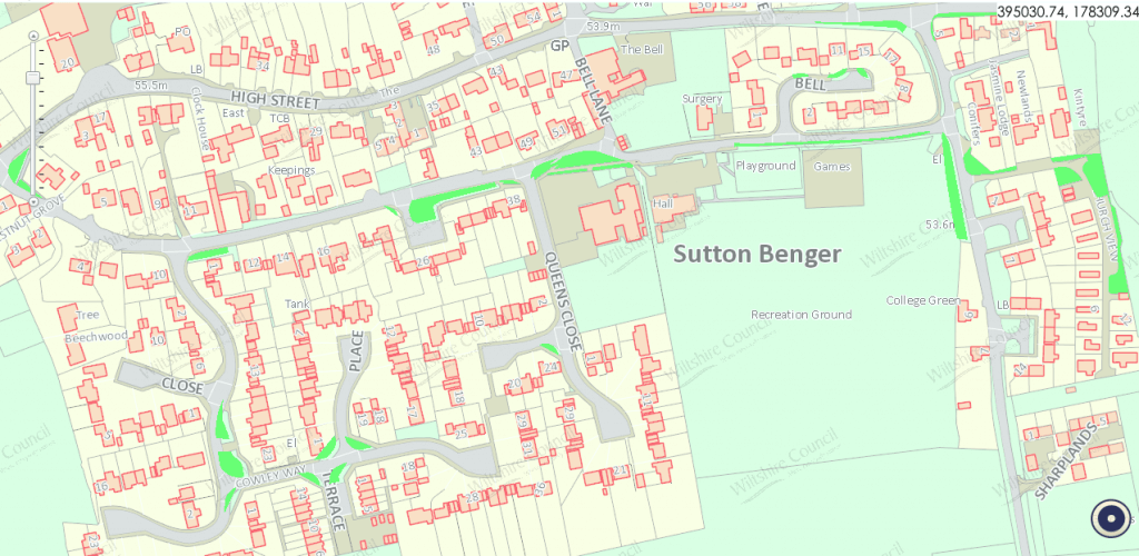Sutton Benger Grass cutting map Jan-16 | Sutton Benger Parish Council