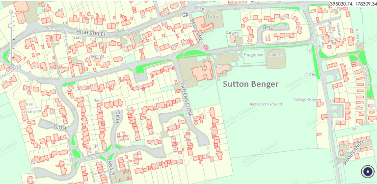 Sutton Benger Grass cutting map Jan-16 | Sutton Benger Parish Council